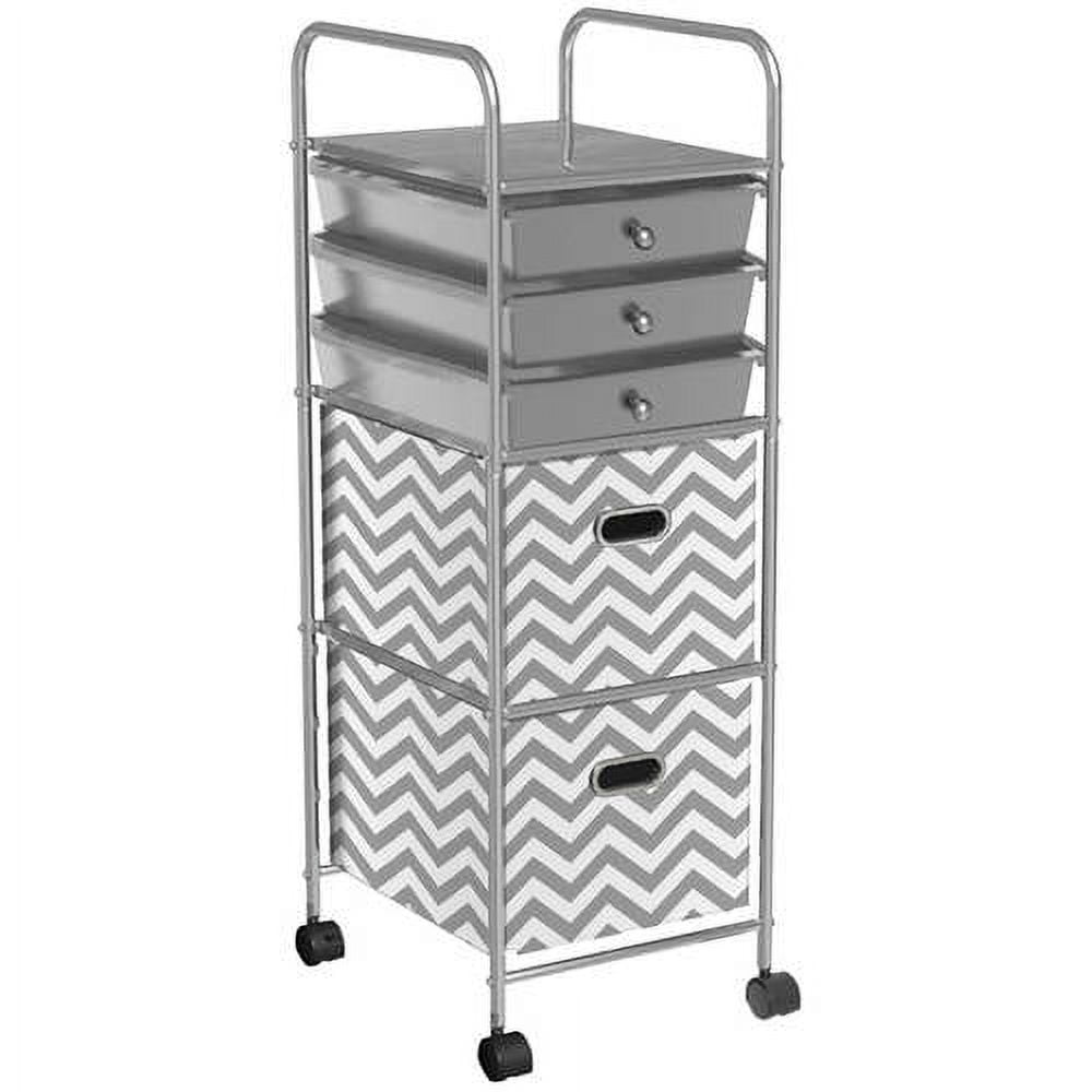 Mainstays 5-Tier Rolling Cart, Multiple Colors - Walmart.com