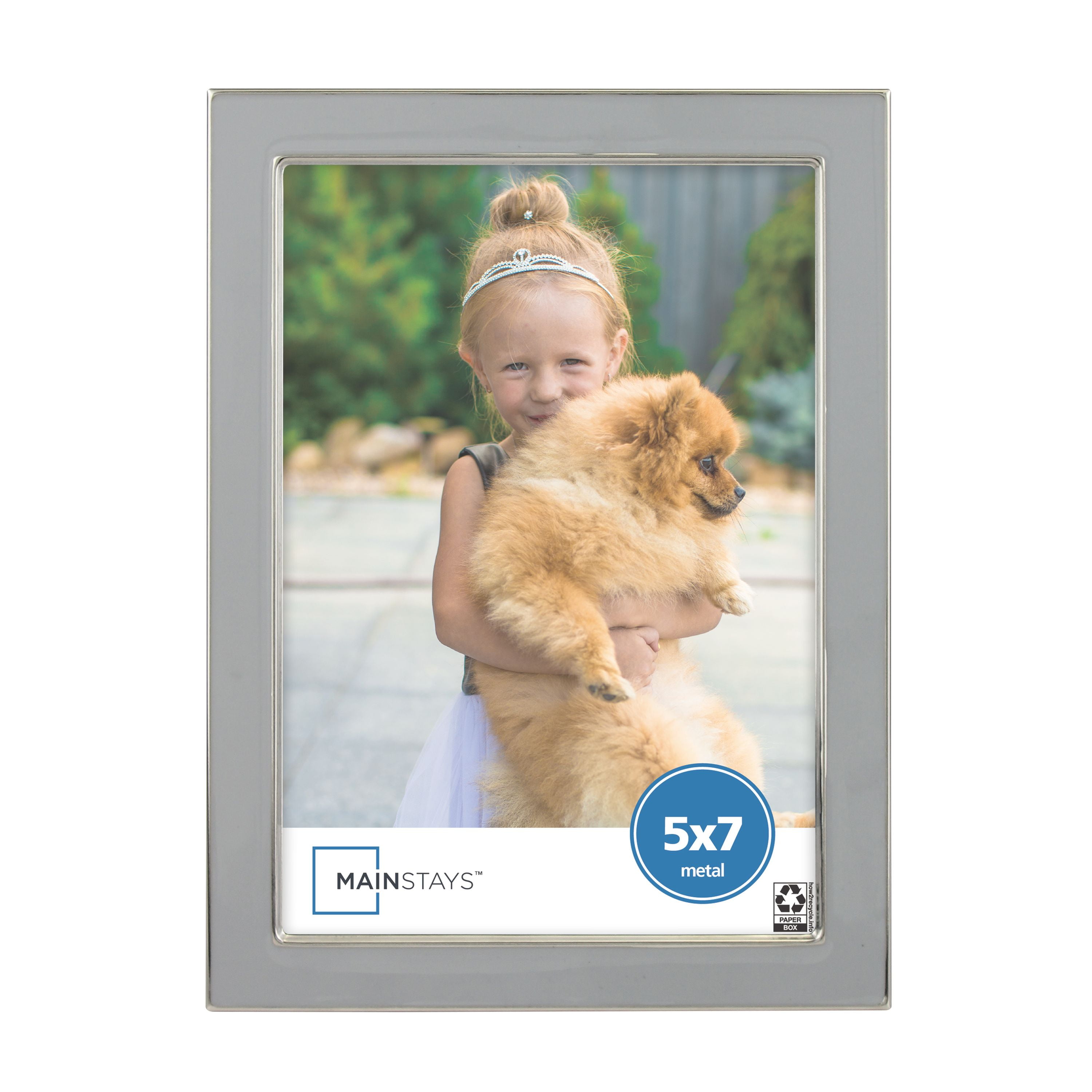 Mainstays 5x7 Metal Tabletop Picture Frame - Walmart.com