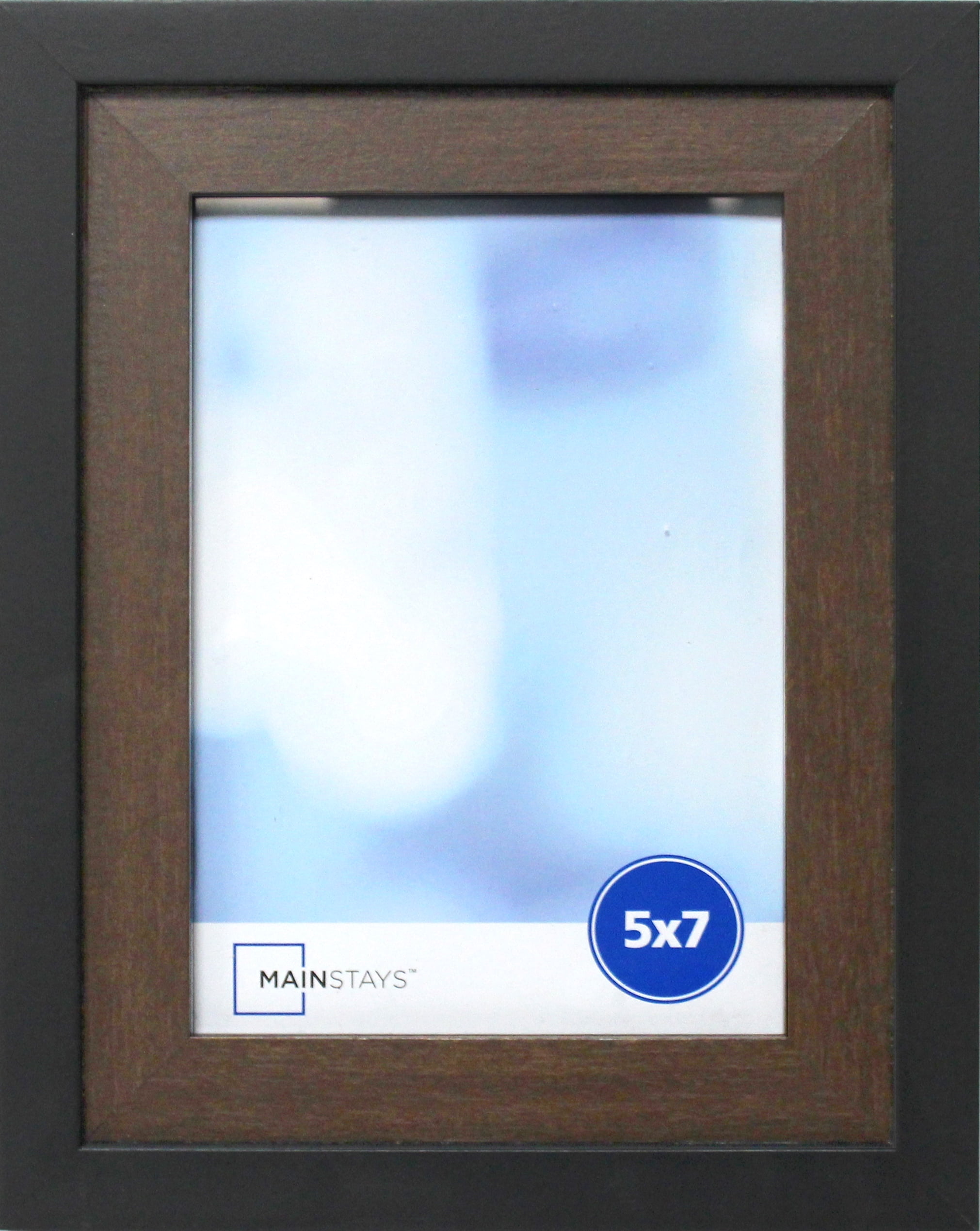 Mainstays 5x7 Two-Tone Black Wood Photo Frame - Walmart.com