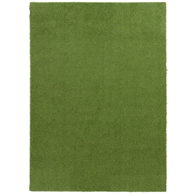 Mainstays 5'x7' Green Faux Grass Outdoor Area Rug - Walmart.com