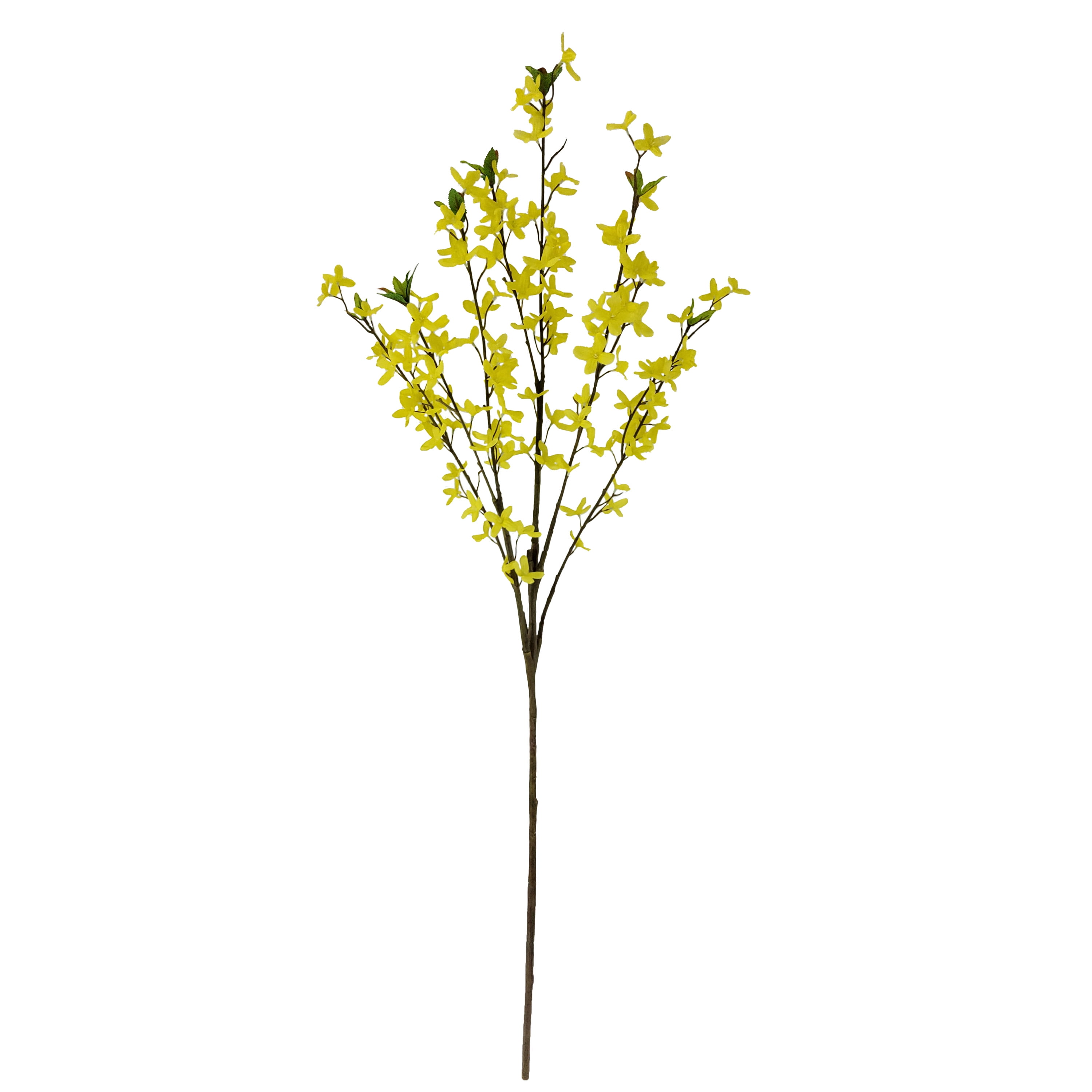 Mainstays 50 in Yellow Artificial Forsythia Stems Set of 6 for Indoor ...