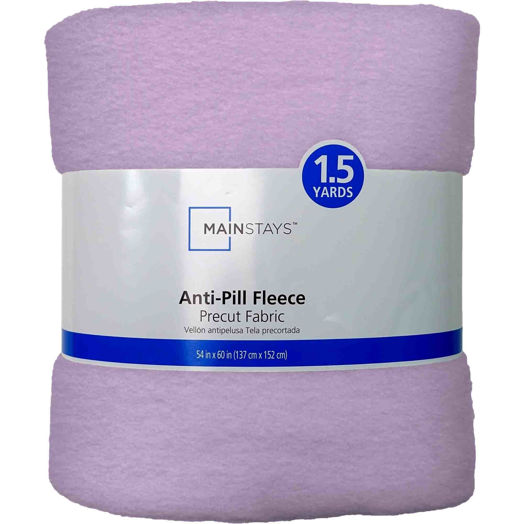 Mainstays 58" X 1.5 yard Lux Anti-pill Fleece Fabric Precut, Light ...