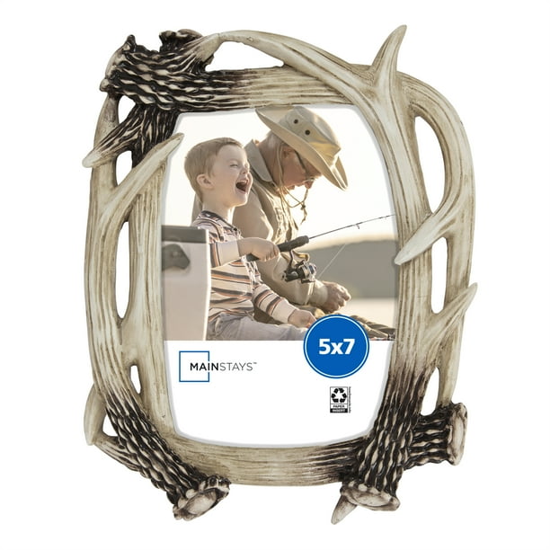 Mainstays 5x7 Antlers Decorative Tabletop Picture Frame - Walmart ...