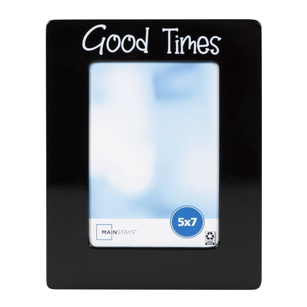Mainstays 5x7 Expression Good Times Black Picture Frame - Walmart ...