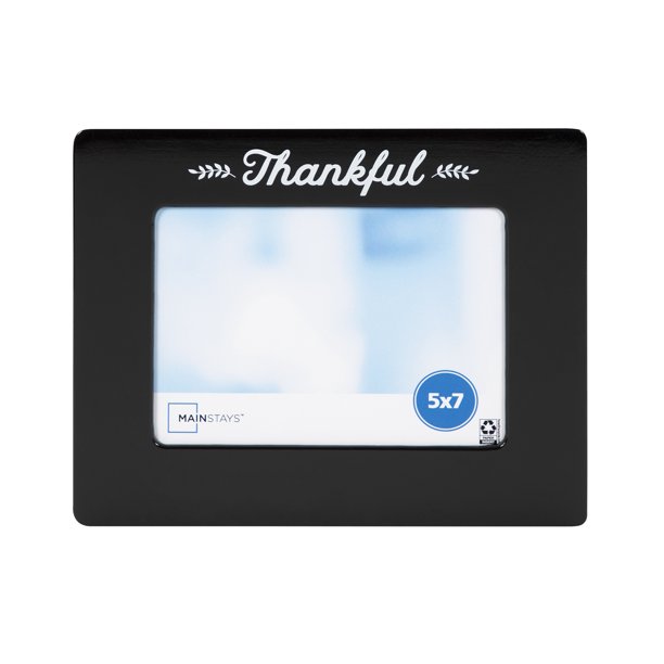 Mainstays 5x7 Expression Thankful Black Picture Frame - Walmart Business Supplies