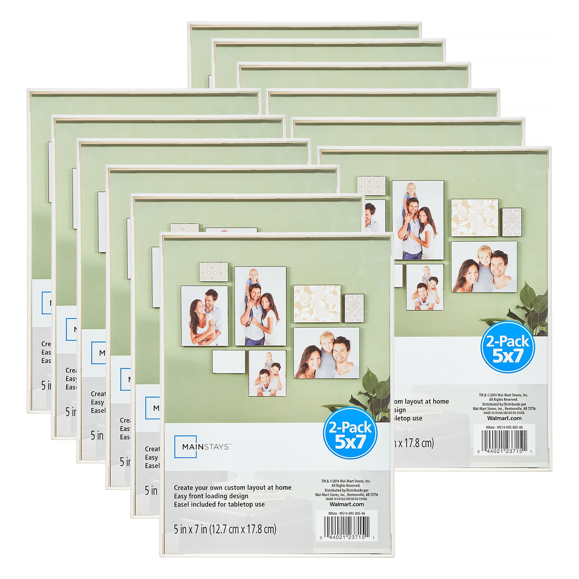 Mainstays 5x7 Front Loading Picture Frames, 12 - Walmart.com