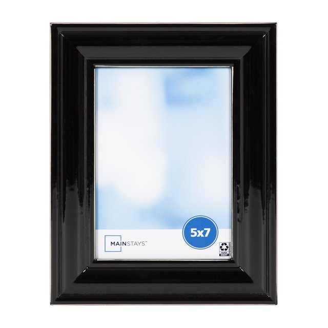 Mainstays 5x7 High Gloss Black Picture Frame - Walmart.com