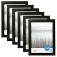 Mainstays 5x7 Linear Gallery Wall Picture Frame, Black, Set of 6 ...