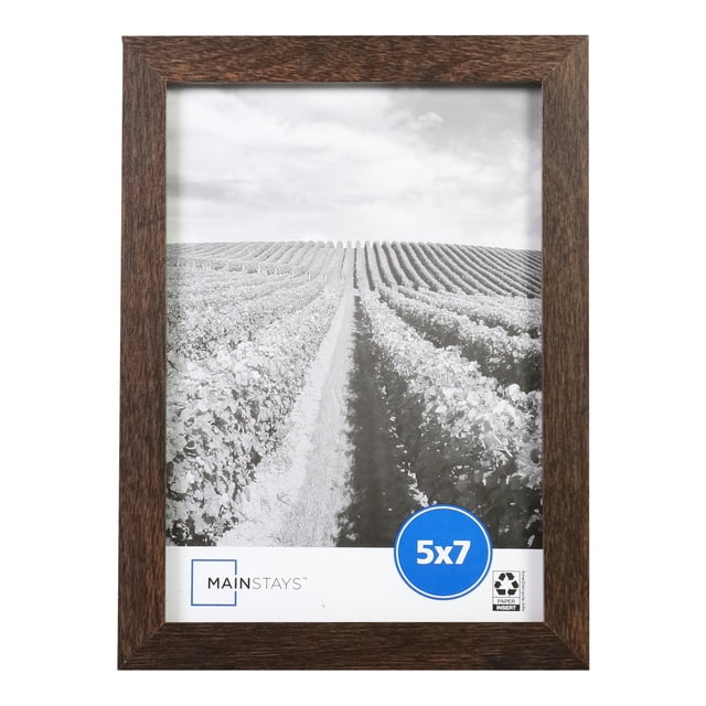 Mainstays 5x7 Linear Gallery Wall Picture Frame, Brown - Walmart.com