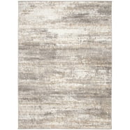 Mainstays Neutral Abstract Washable Indoor Area Rug, Abstract Neutral ...