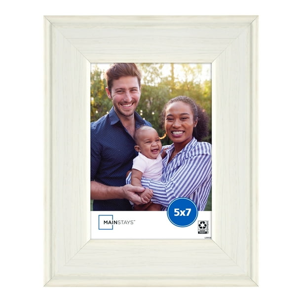 Mainstays 5x7 Rustic White Decorative Tabletop Picture Frame - Walmart ...