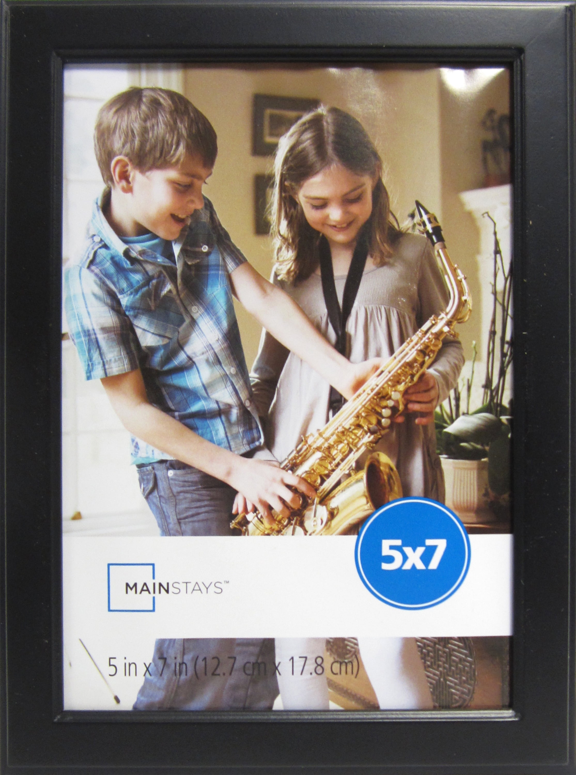 Mainstays 5x7 Stepped Frame Black Picture Home Display Vertical ...