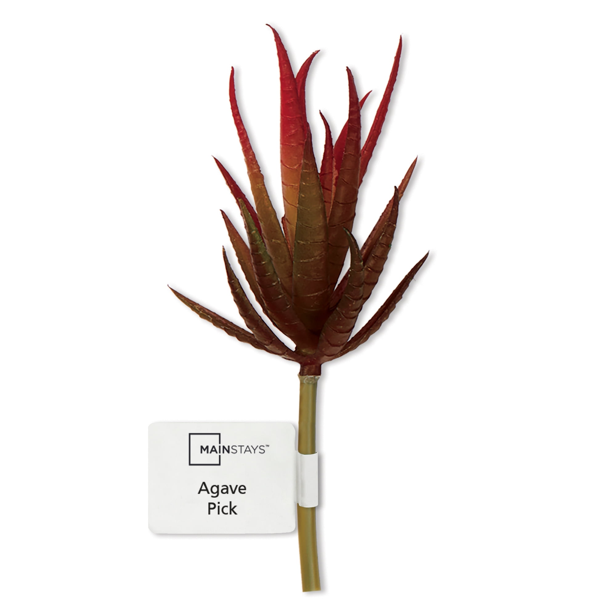 Mainstays 6.5" Artificial Red Agave Succulent Pick - Walmart.com