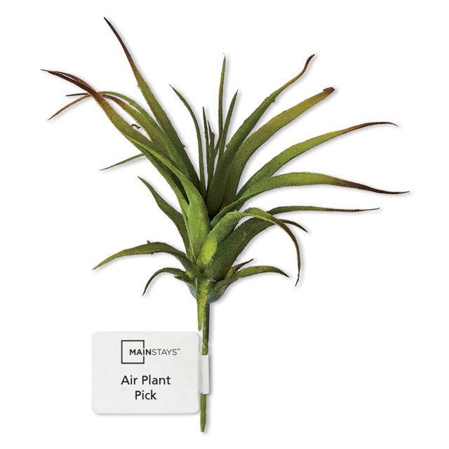 Mainstays 6" Artificial Green with Purple Tips Air Plant Pick - Walmart ...