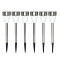 Mainstays 6-Count Solar-Powered Tapered Column Pathway LED Light Set in ...
