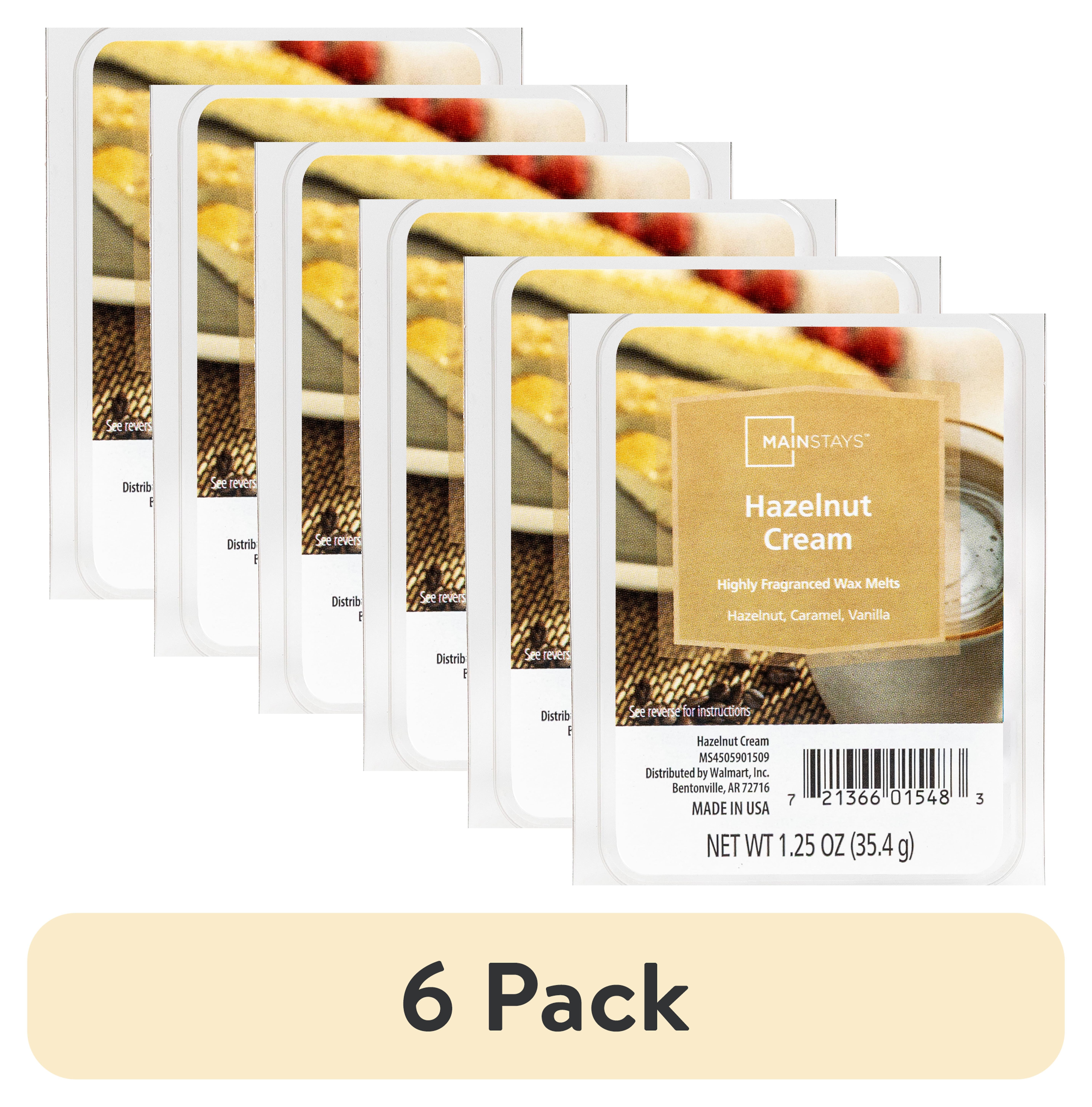 6 Cube Wax Melts - Hazelnut Cream - Fragranced Wax Melts - Walmart.com