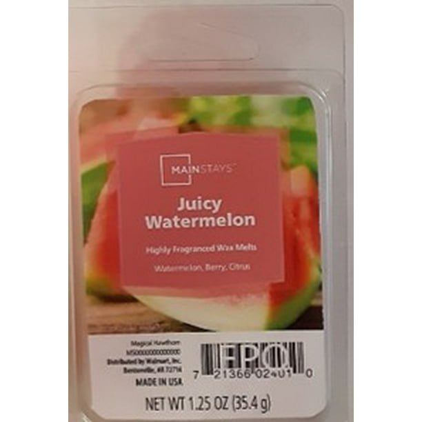 Mainstays 6 Cube Wax Melts, Juicy Watermelon, 1.25 oz - Walmart ...