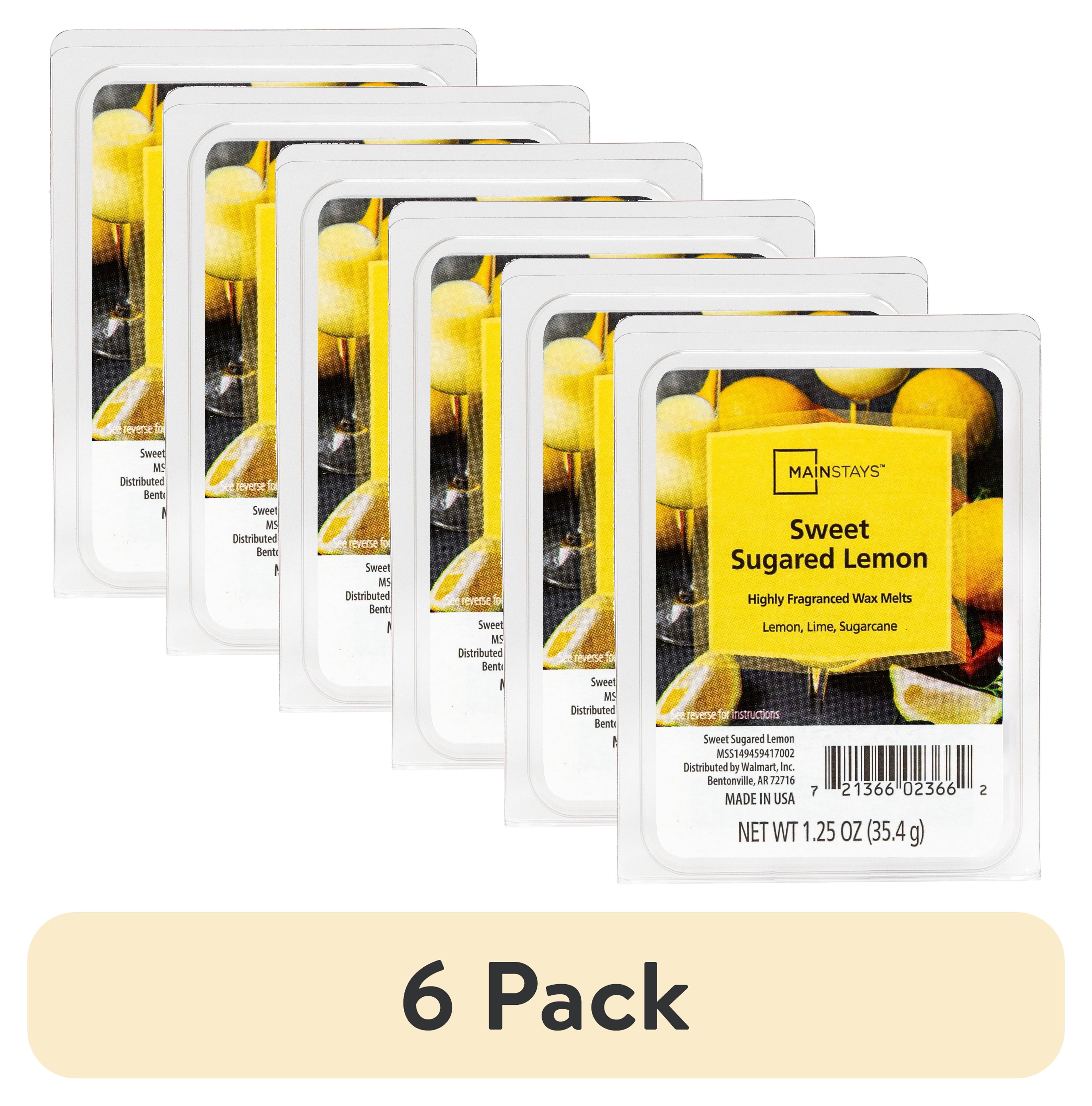 (6 pack) Mainstays 6 Cube Wax Melts, Limoncello Sugar Scent, 1.25 oz ...