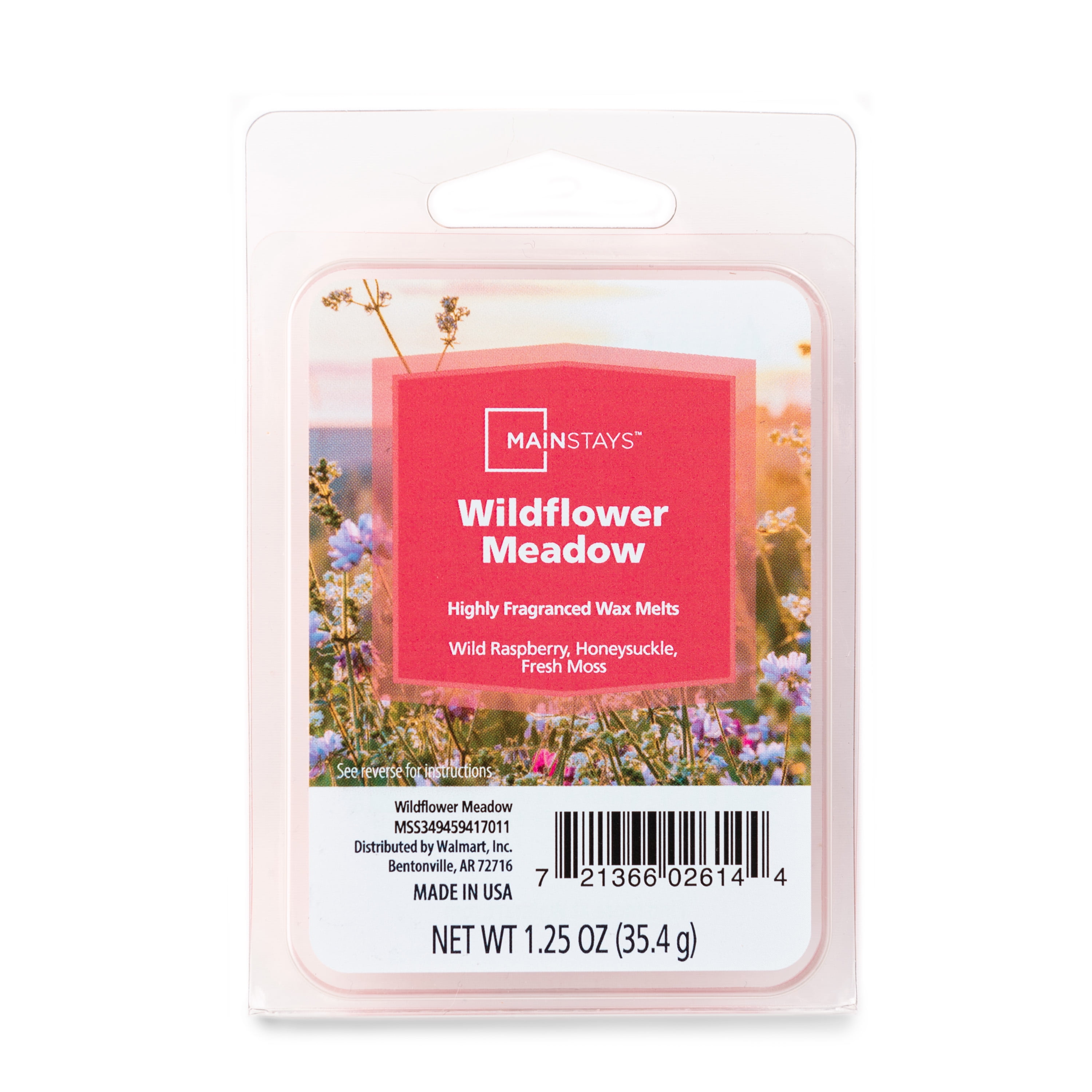 Brandclub - Mainstays 6 Cube Wax Melts, Wildflower Meadow, 1.25 oz