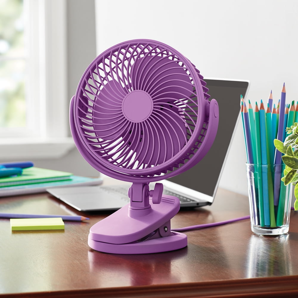 Mainstays 6" Desktop, Clip AC Electric Household Personal Fan with 2 ...
