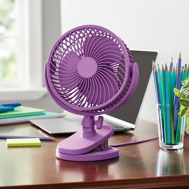 Mainstays 6" Desktop, Clip AC Electric Household Personal Fan with 2 ...