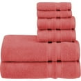 Mainstays 6-Piece Performance Solid Bath Towel Collection - Island ...