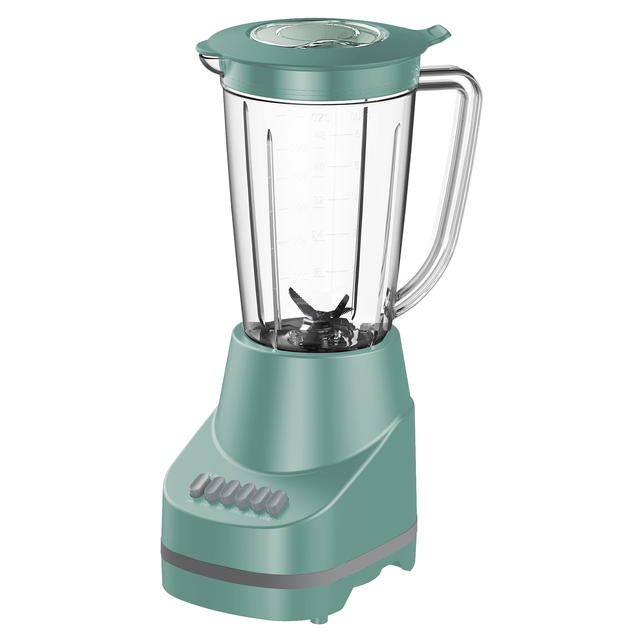 Mainstays 6-Speed Blender with 48 oz/1.5 L Jar, Sage Green, New ...