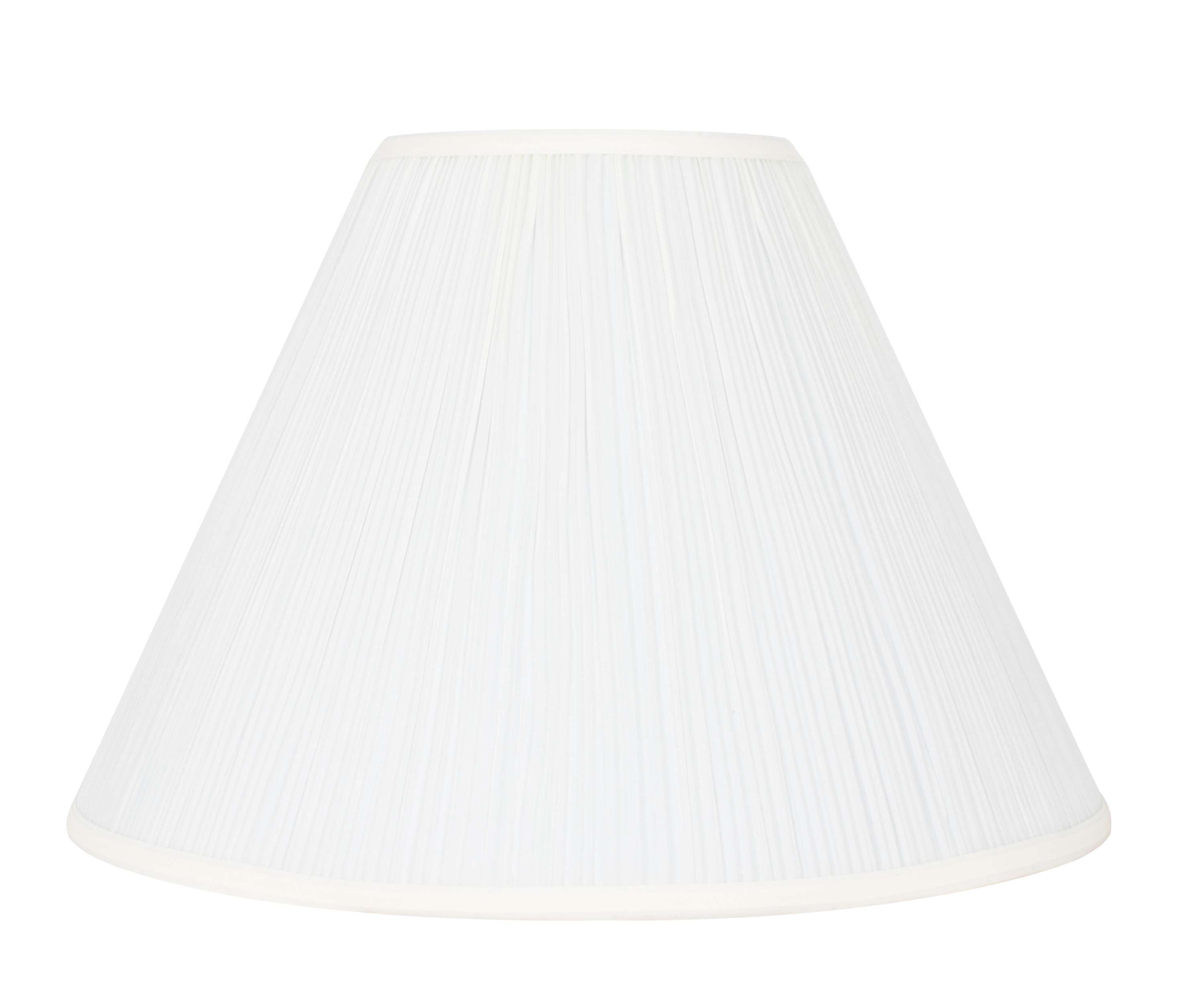 Mainstas 7x18x13 inch Off White Pleated Lamp Shade - Walmart Business ...