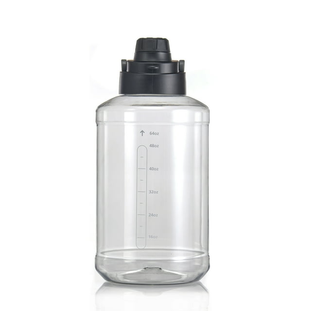 Mainstays 64 fl oz Reusable Water Bottle, Clear, Light-Weight - Walmart.com