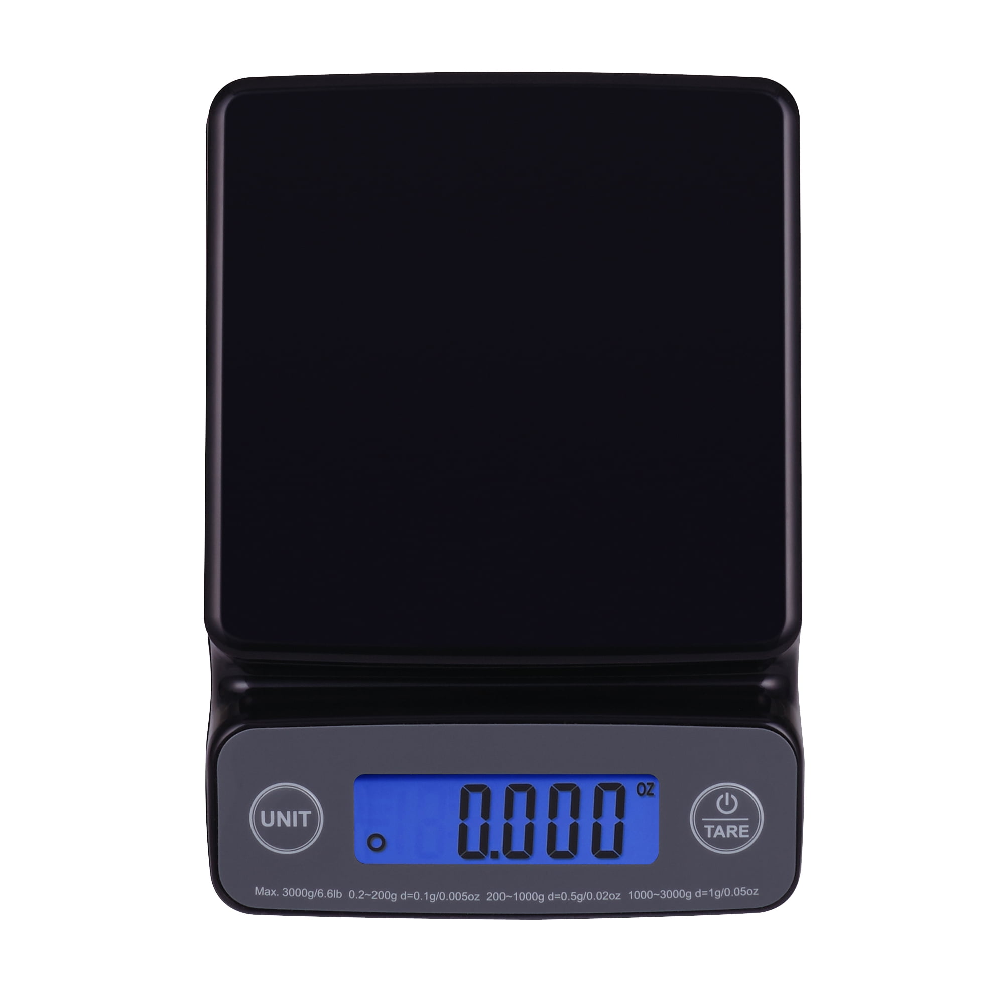 Mainstays Digital Kitchen Scale with Blue Backlit LCD, 6.6 lb/3000 g ...