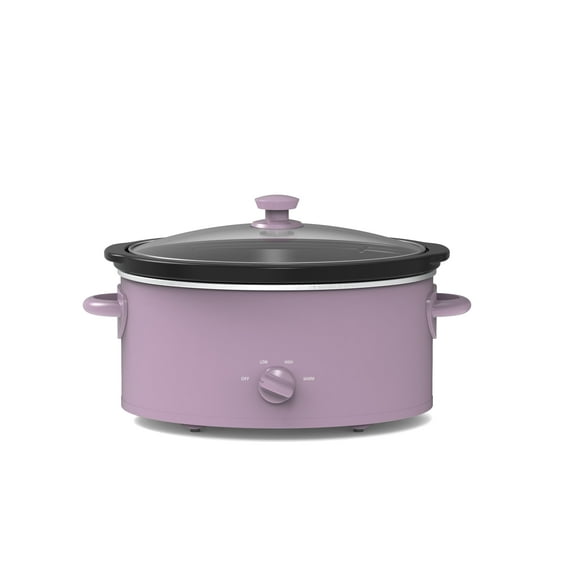 Mainstays 6QT Slow Cooker, Lilac Bloom, Condition: New, Brand ...