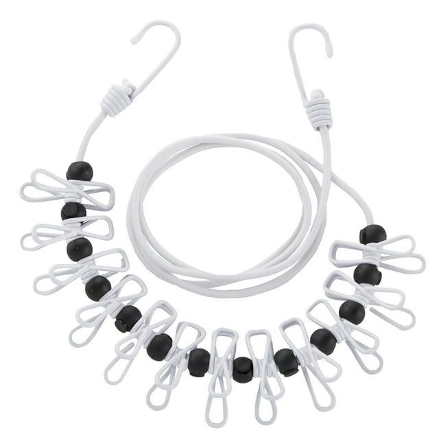 Mainstays 6ft Portable Indoor-Outdoor Bungee Elastic Clothes line ...