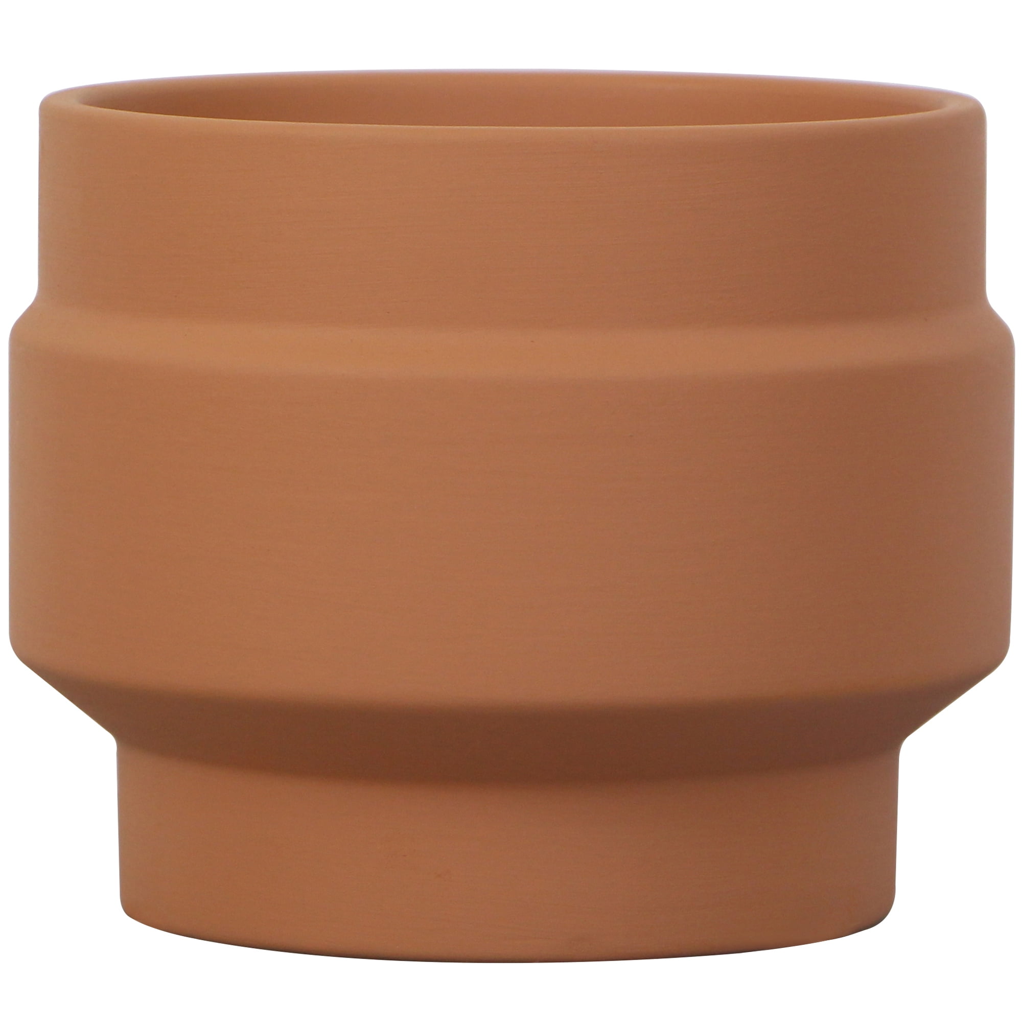 Mainstays 6in Spire Terra Round Planter, Terracotta for Medium ...