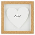 Mainstays 6x6 White Wood Framed Love Box Sign Wall Decor - Walmart.com