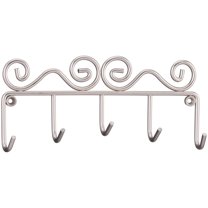 Mainstays, 8.75 Inch Key Rack, With 4 Hooks, White, Mounting Hardware ...