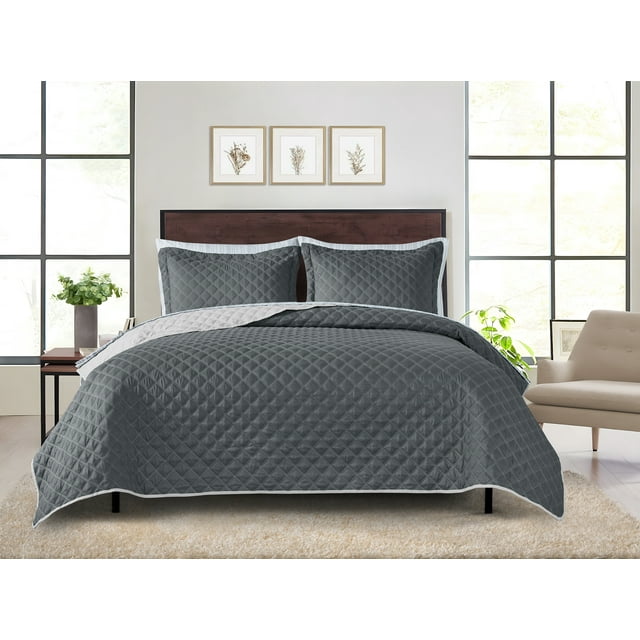 Mainstays All in One Lightweight Quilt Set and Sheet Set -7 Piece ...