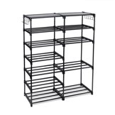 Rack'Em Metal Wall Mounted 4 Pair Boot Holder and Shoe Shelf - Walmart.com