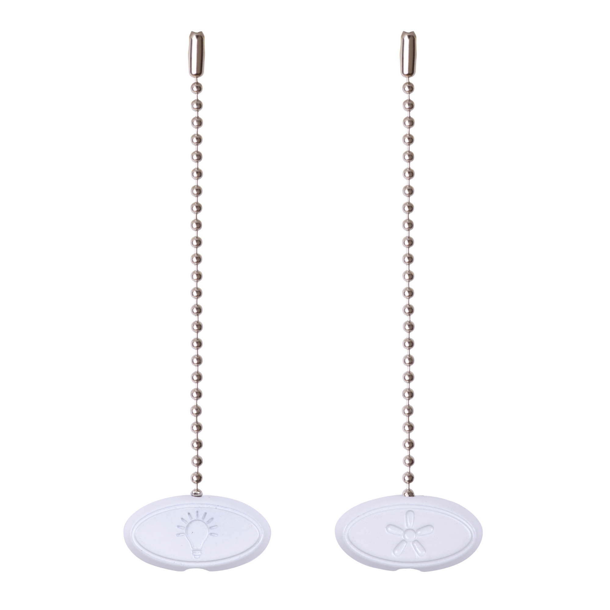 Mainstays 7" Universal White Metal Ceiling Fan Pull Chains - Walmart.com