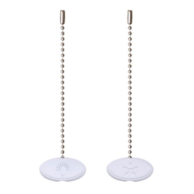 Mainstays 7" Universal White Metal Ceiling Fan Pull Chains - Walmart.com