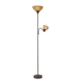 Mainstays 72 to the inch Brown Modern Combo Floor Lamp With Reading ...