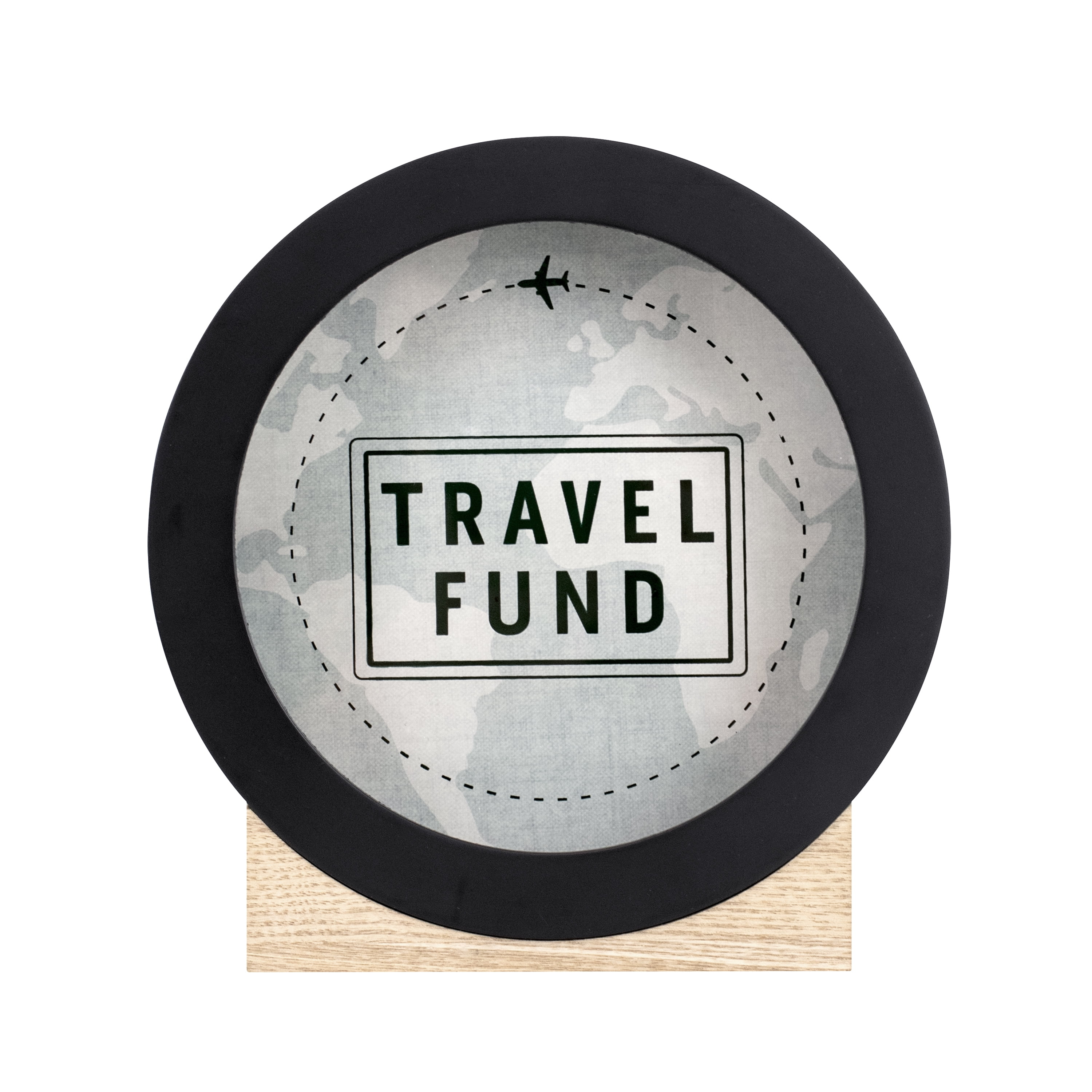 Mainstays 8.25" Travel Fund Bank, Black - Walmart.com