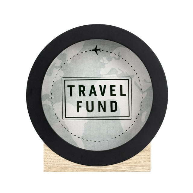 Mainstays 8.25" Travel Fund Bank, Black - Walmart.com