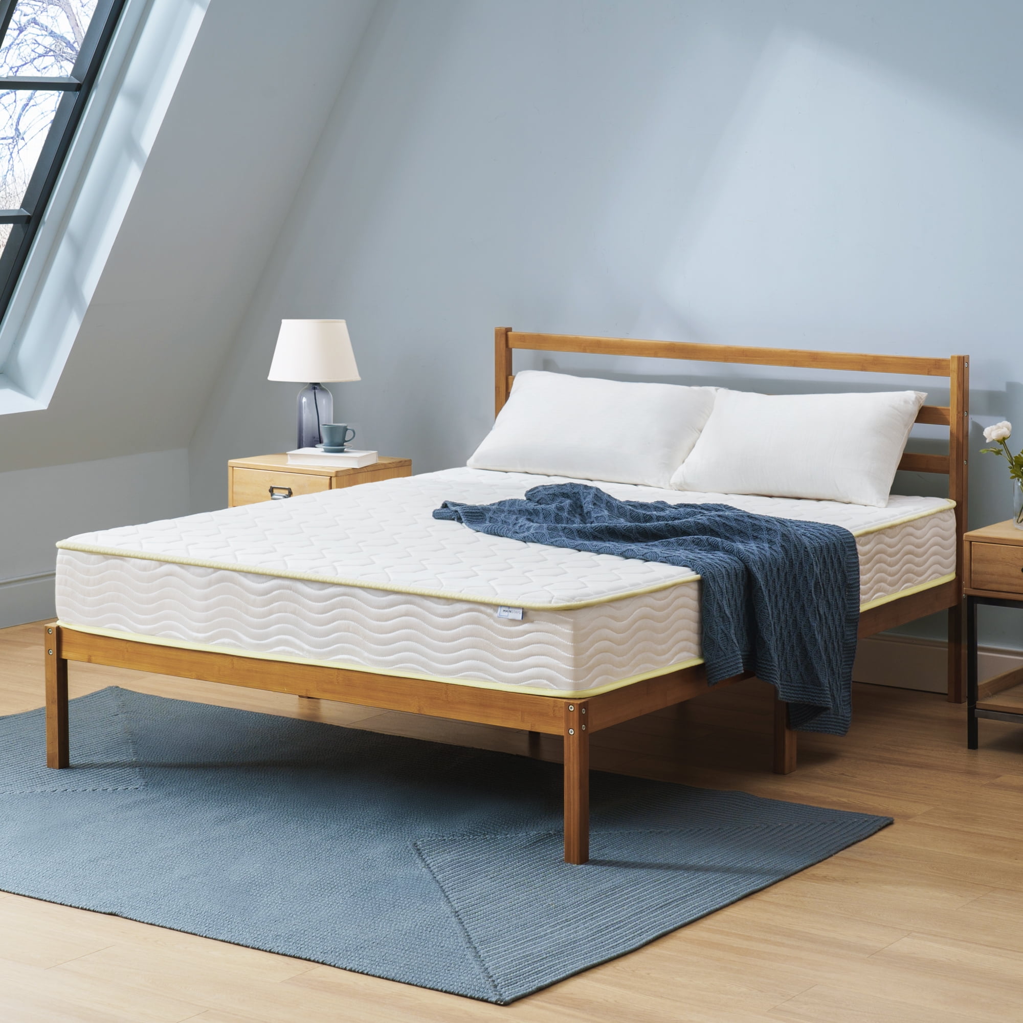 Mainstays 8" Tight Top Innerspring Mattress with Gel Foam, Full ...