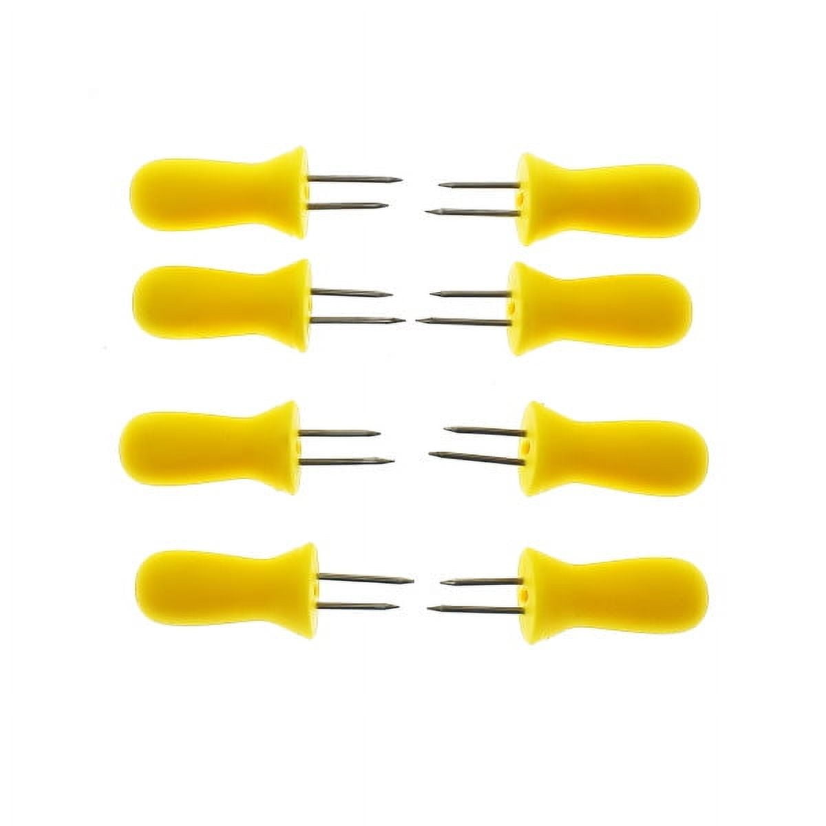 Mainstays 8-Piece Stainless Steel 2-Prong Interlocking Corn Skewer Set ...