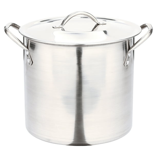 Mainstays 8-Qt Stainless Steel Stock Pot with Metal Lid - Walmart ...