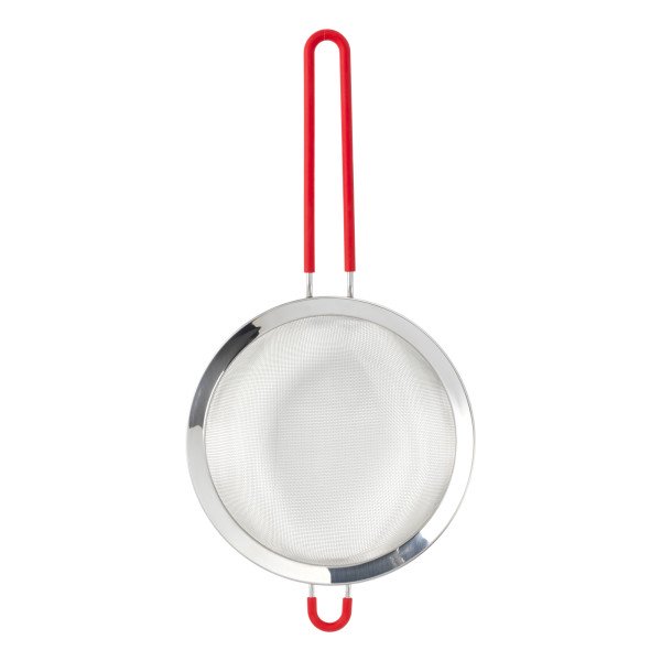 Mainstays 8" Stainless Steel Fine Mesh Strainer Basket, Red - Walmart ...