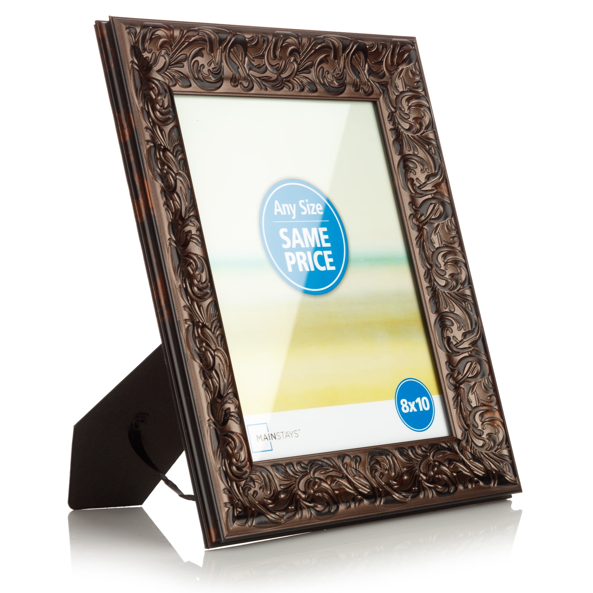 Mainstays 8" x 10" Bronze Swirls Tabletop Picture Frame - Walmart ...