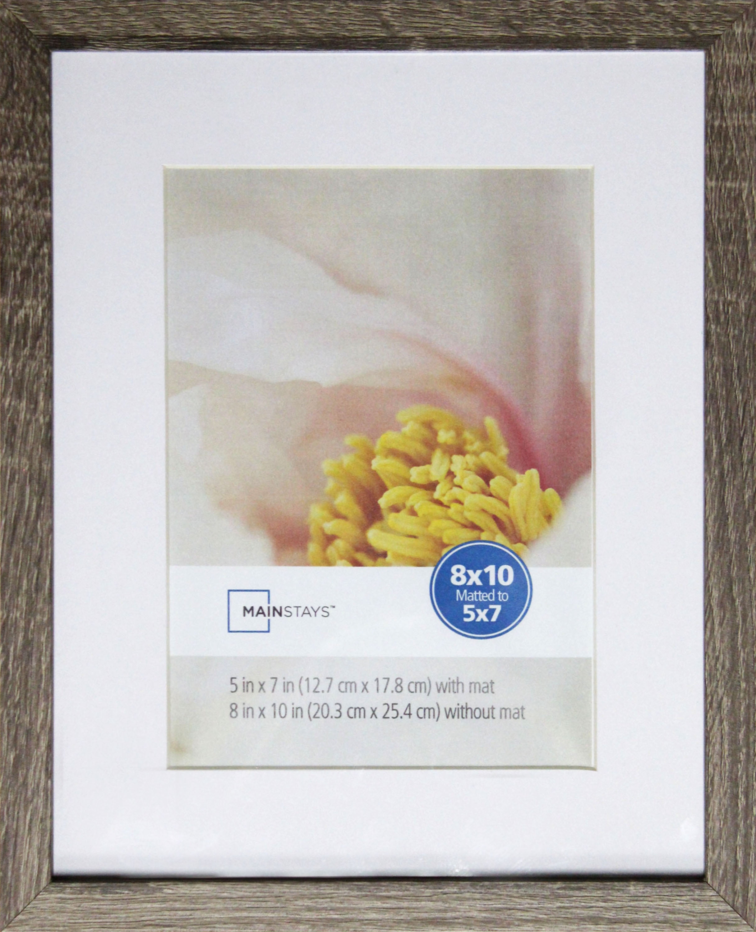 Mainstays 8" x 10" Grey Matted to 5"x 7" Linear Frame - Walmart.com