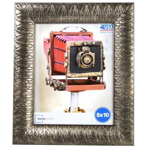 Mainstays 8" x 10" Silver Embossed Pewter Frame - Walmart Business Supplies