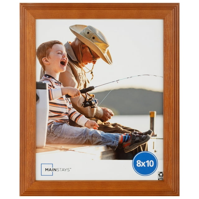 Mainstays 8" x 10" Solid Oak Wood Wall Picture Frame - Walmart.com